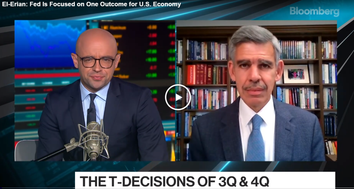 Mohamed A. El-Erian with Jonathan Ferro: Fed Is Focused on One Outcome ...